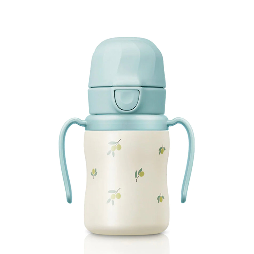 Grosmimi Stainless Steel Straw Cup with Flip Top - 6oz (200ml) | Zezebaebae